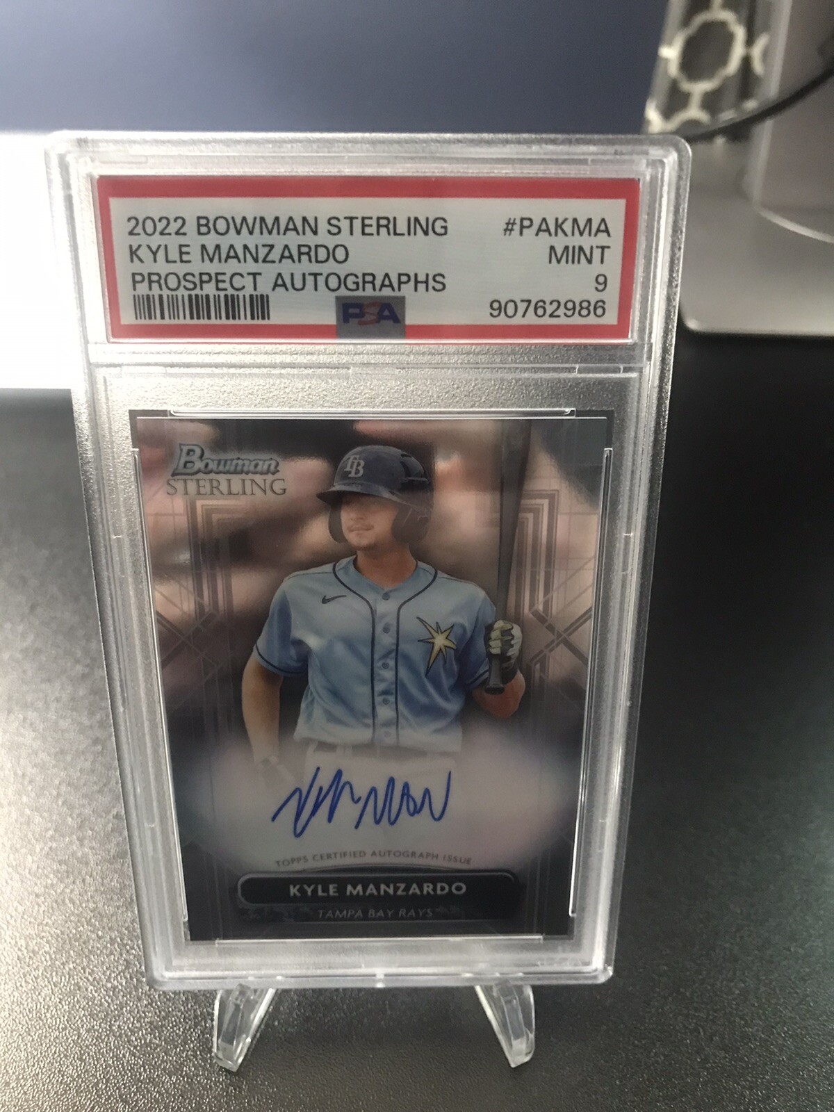 2022 Bowman Sterling Kyle Manzardo Prospect Autographs PSA 9 | eBay