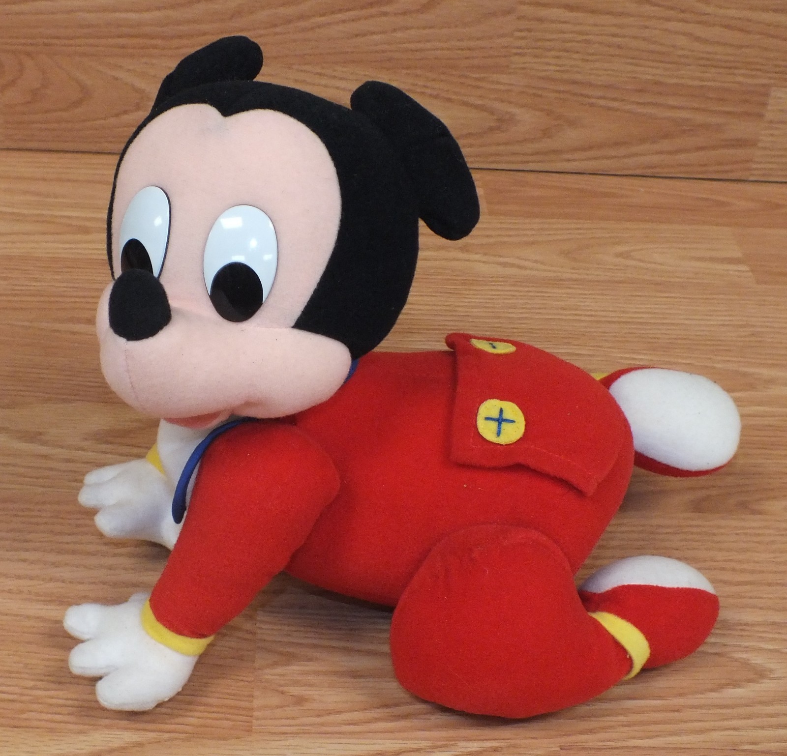 Genuine Mattel Disney 1995 Baby Touch & Crawl Battery Operated Mickey ...