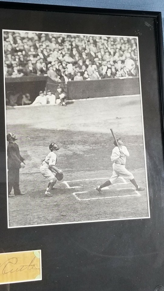Babe Ruth Cut Autograph in 12x15 Frame Beckett Authentic Clean Auto | eBay