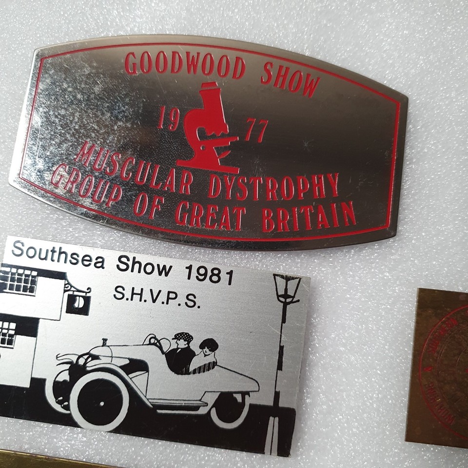 10 x Vintage Transport Model Steam Etc Rally Brass Plaques - Lot/2 ...