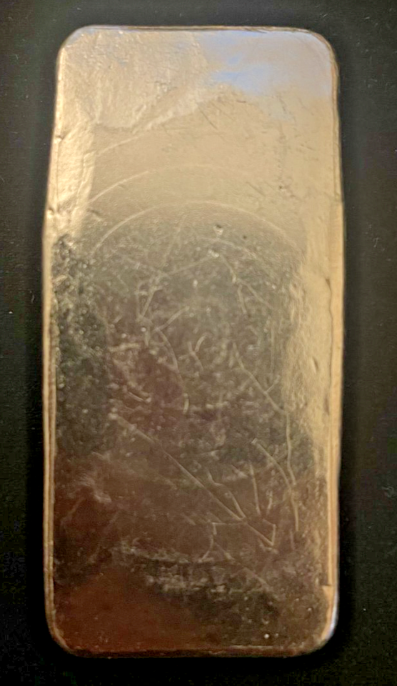 100 Gram Cast Silver Bar by Scottsdale Mint .999 Silver Bullion - 100g ...