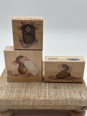 STAMPABILITIES Rubber Stamps House Mouse Designs Lot Of 3 | eBay