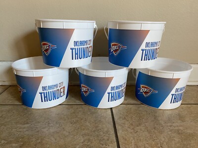 5 Oklahoma City OKC Thunder Plastic Souvenir Bucket W/ Handle | eBay