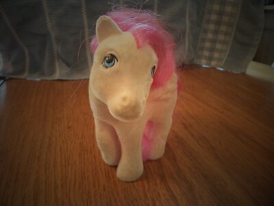 Vintage My Little Pony So Soft HEART THROB Hasbro Flocked Pegasus fuzzy ...