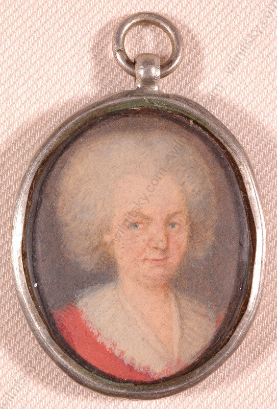 "Maria Magdalena Auinger, wife of leading publisher in Linz", miniature ...