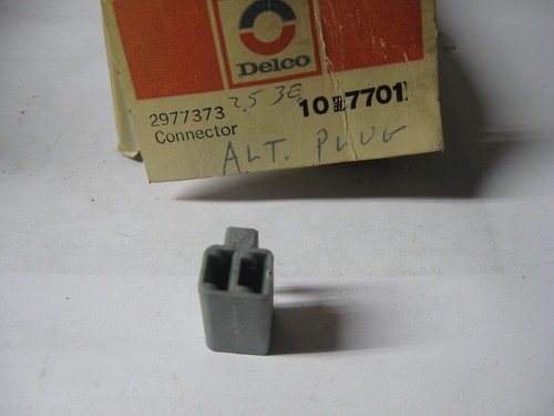 1960's 1970's DELCO ALTERNATOR 2 TERMINAL PLUG CONNECTOR GM 2977373 NOS ...