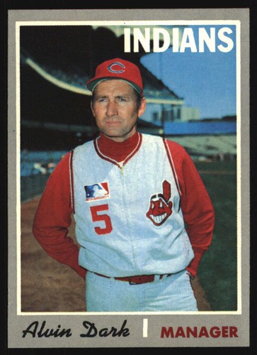 1970 Topps #524 Alvin Dark EXMT/EXMT+ Indians Manager 569493 | eBay
