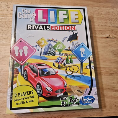 THE GAME OF LIFE RIVALS EDITION 2 PLAYERS AGES 8+ HASBRO BOARD GAME new ...