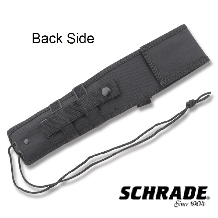 Schrade Knife Belt Sheath Fixed Blade Extreme Survival Black Ballistic ...
