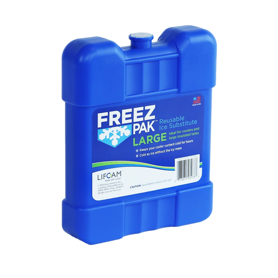 Freez Pak LARGE Icicle Reusable Camping/Cooler Ice Pack Substitute Blue ...