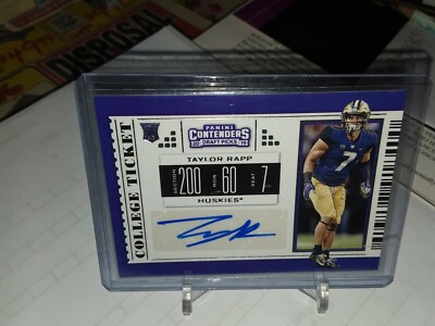 2019 Panini Contenders Draft Picks "L.A. Rams" Taylor Rapp Rookie ...
