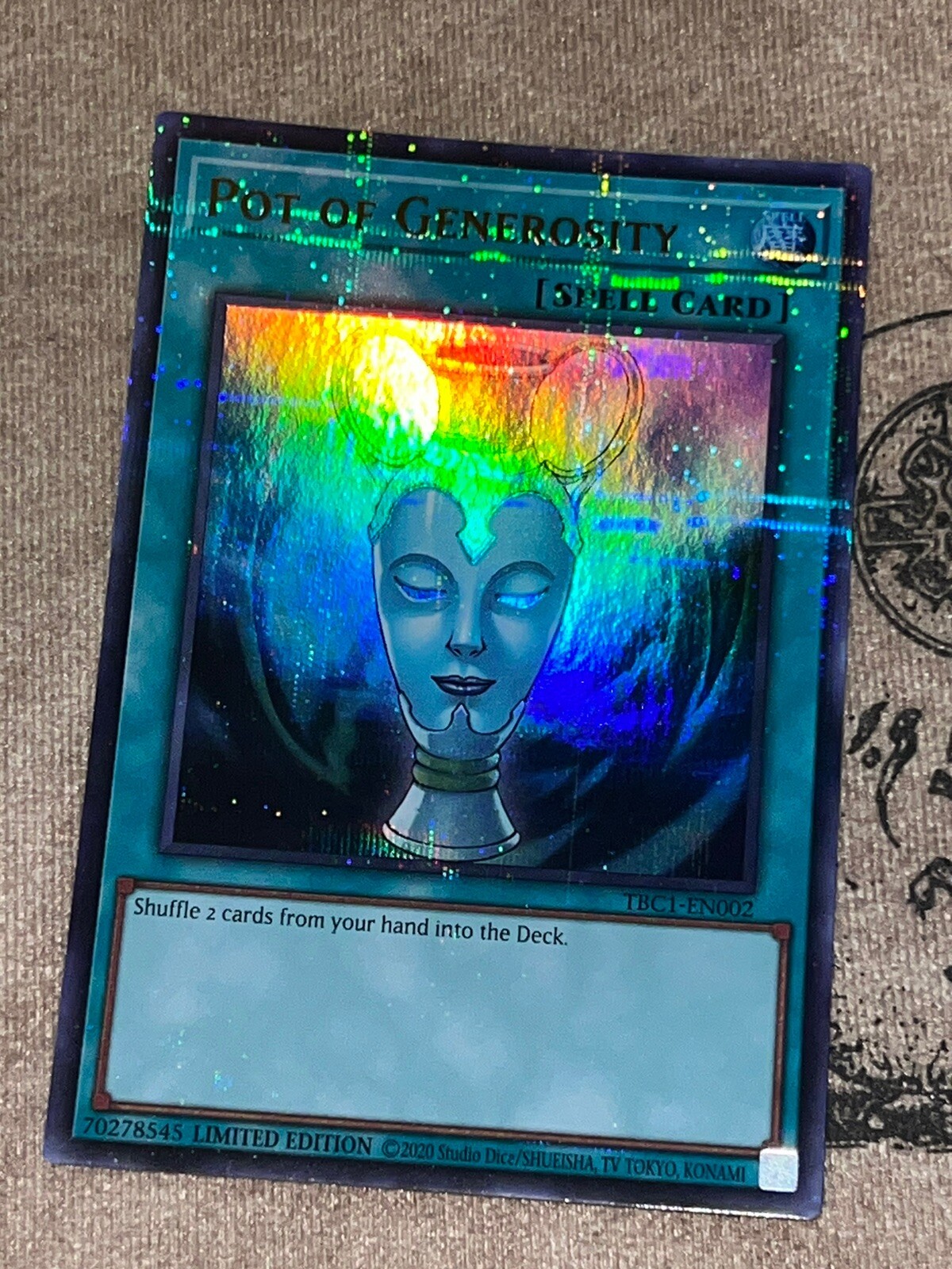 Pot of Generosity TBC1-EN002 Parallel Ultra Rare The Pot Collection Yu ...