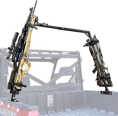 UTV Sporting Clay Gun Holder Bed Rack For Polaris Ranger XP 1000 Can Am ...