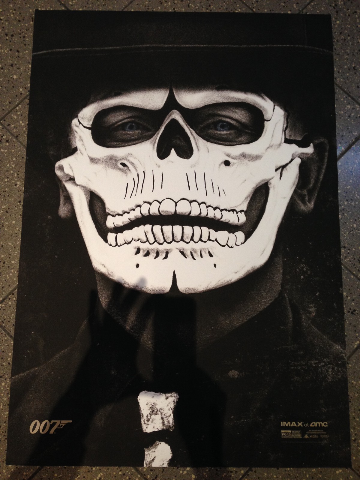 007 SPECTRE MANIFESTO JAMES BOND IAN FLEMING DANIEL CRAIG SKULL MASK ...