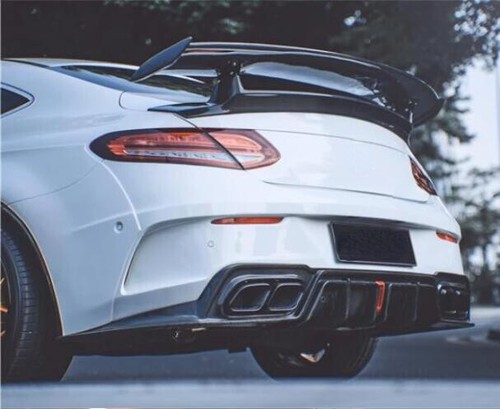 GTR Style Carbon Fibre GT Spoiler Wing For Mercedes Benz W205 C43 C63 ...
