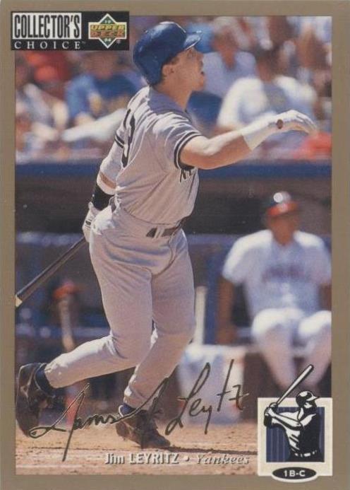 1994 Upper Deck Collector's Choice - Jim Leyritz #453 Gold Foil ...