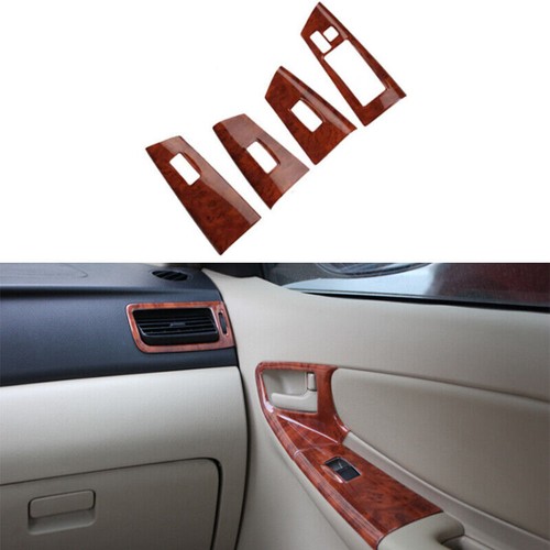 For Toyota Corolla 2003-2008 Peach Wood Console Window Lift Panel Cover ...
