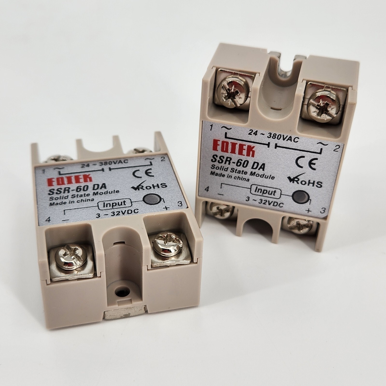 2PK SSR-60DA Solid State Relay Single Phase Semi-Conductor Relay Module ...