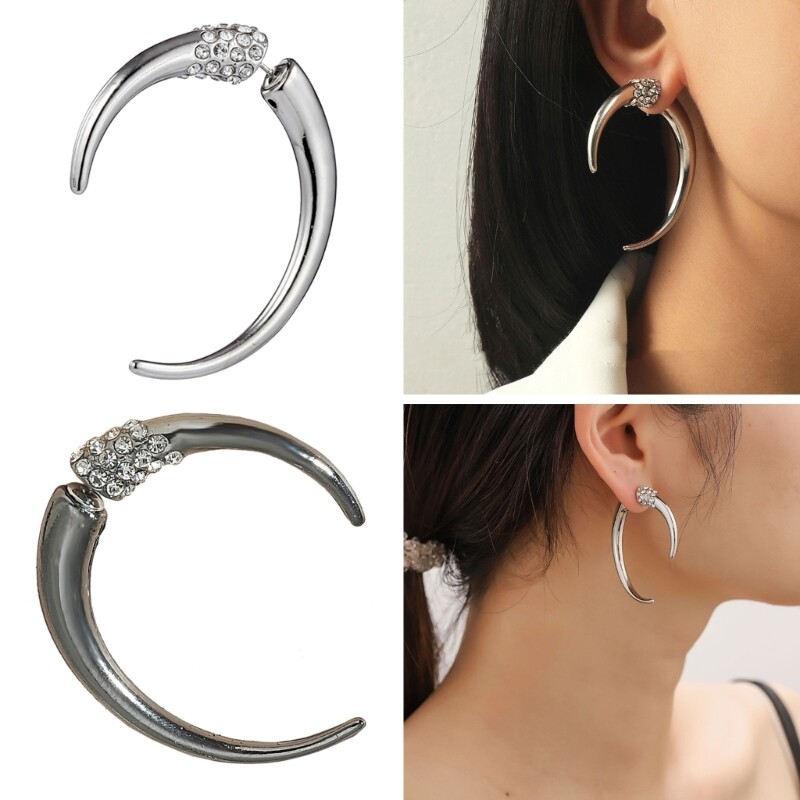 Vintage Moon Earrings for Women Girls Fashion Punk Rock Eardrop Ear ...