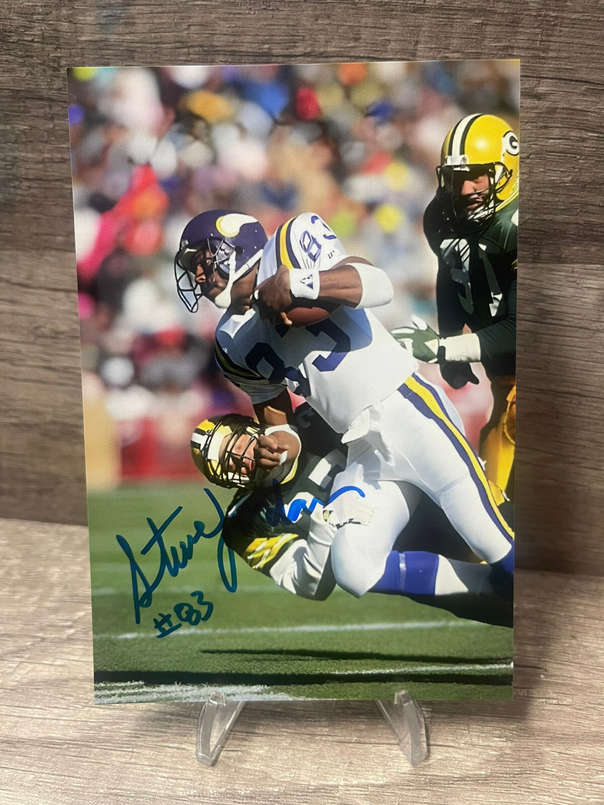 Steve Jordan Minnesota Vikings Hand Signed 4x6 Photo TC46-4023 | eBay