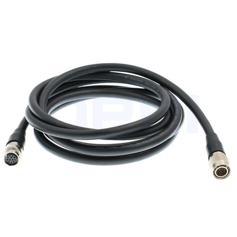 12Pin Hirose Male to 12pin female Extension Iris Cable for Fujinon Lens ...