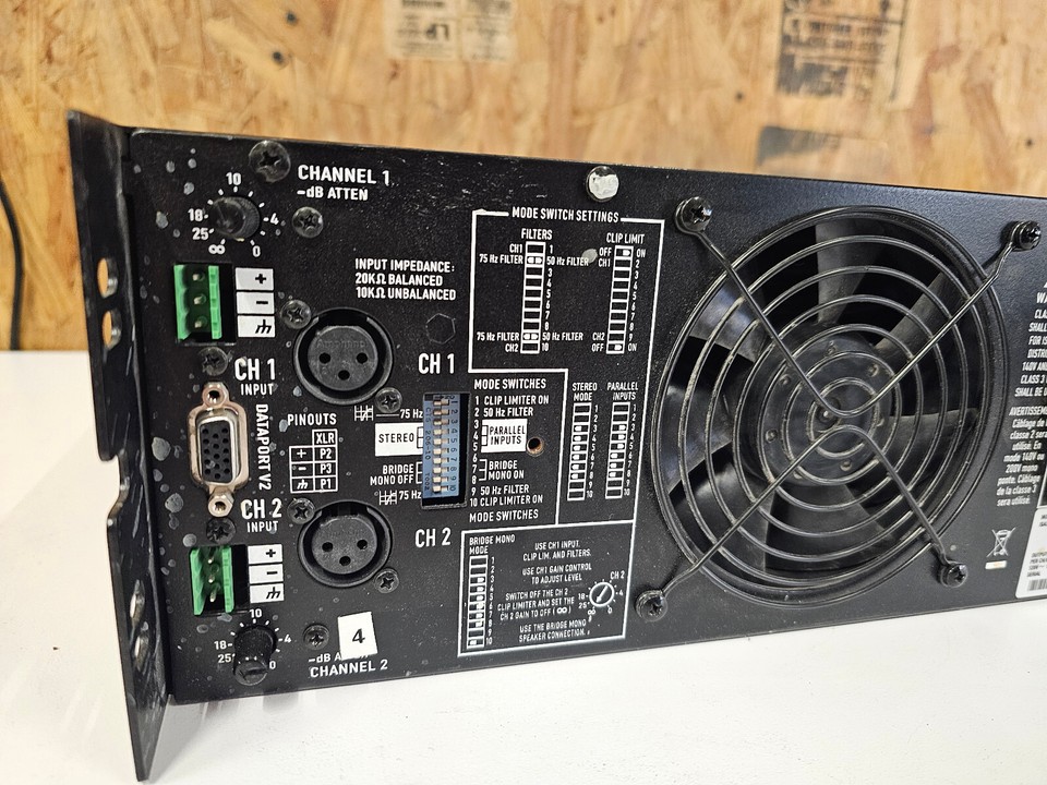 QSC ISA 300Ti Professional Power Amplifier 2 Channel 300W *Working READ ...
