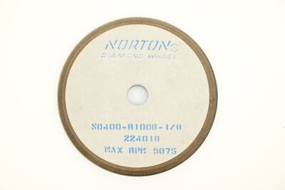 Norton SD400-R100B-1/8 Diamond Wheel | eBay