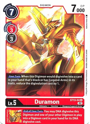 ST13-04 U Duramon Digimon ST13-04 Digimon | eBay