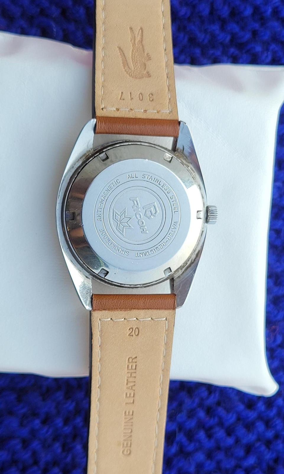 Vintage Rare Ricoh Dynamic Wide Automatic President Day/Date Blue Dial ...