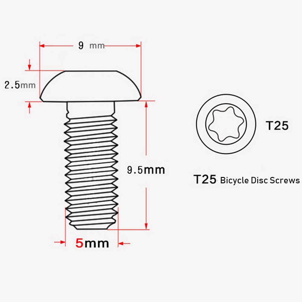 Cycle Bicycle Screws Mountain Bike Accessories Brake Disc Bolts Rotor ...