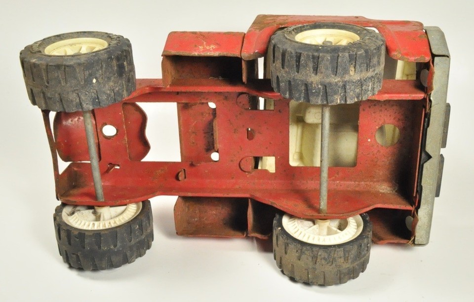VINTAGE TONKA TRUCK TRACTOR RED METAL TOY FOR RESTORATION OR PARTS | eBay