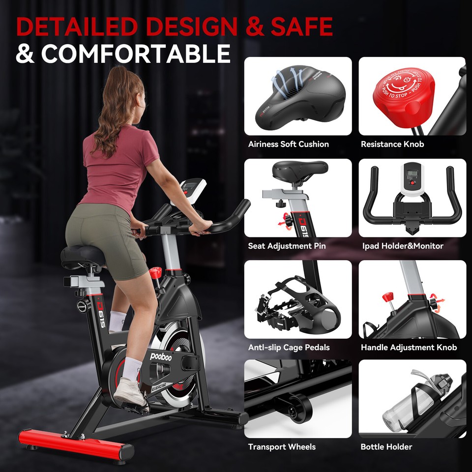 Indoor Cardio Workout Bike Stationary Bike Cycling Fitness Bike ...
