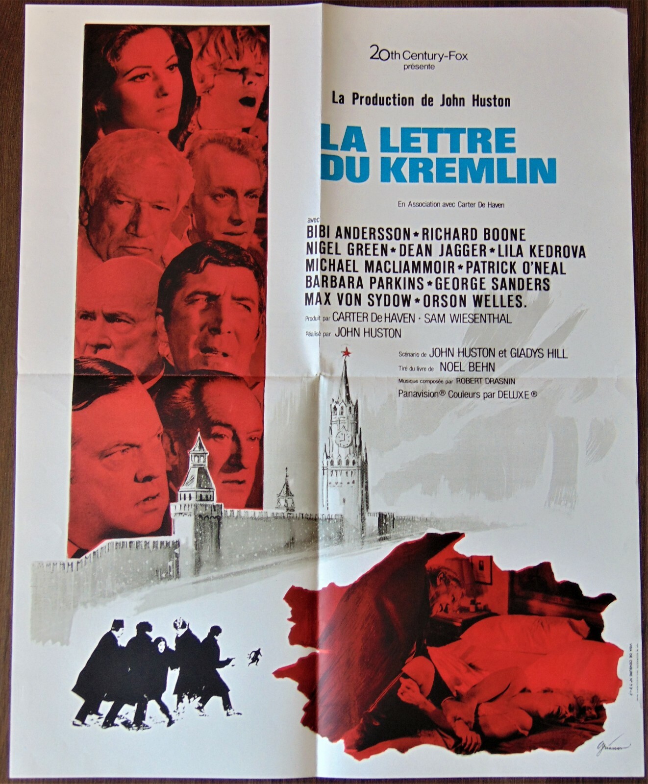 The Kremlin Letter *French Movie Poster Original *15"23" *1970 John ...