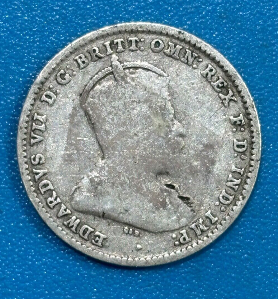 1910 Australia 3 Pence - Edward VII 0.925 Silver Coin | eBay