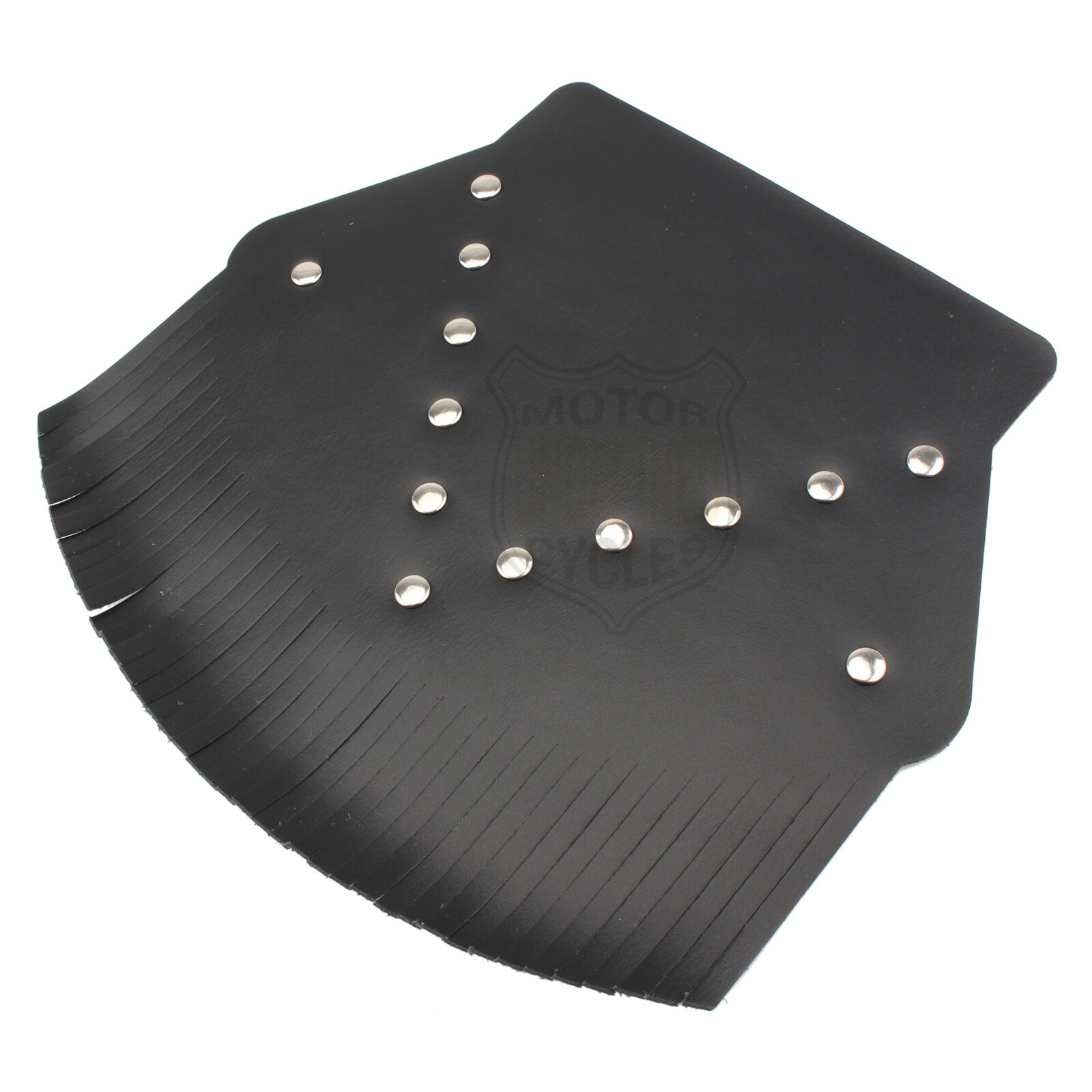 1X Black PU Leather Fender Mud Flap Mudguard Cover For Harley Indian ...