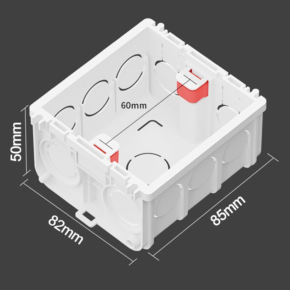 Plastic PVC Socket Mounting Box Universal Junction Back Case Electrical ...