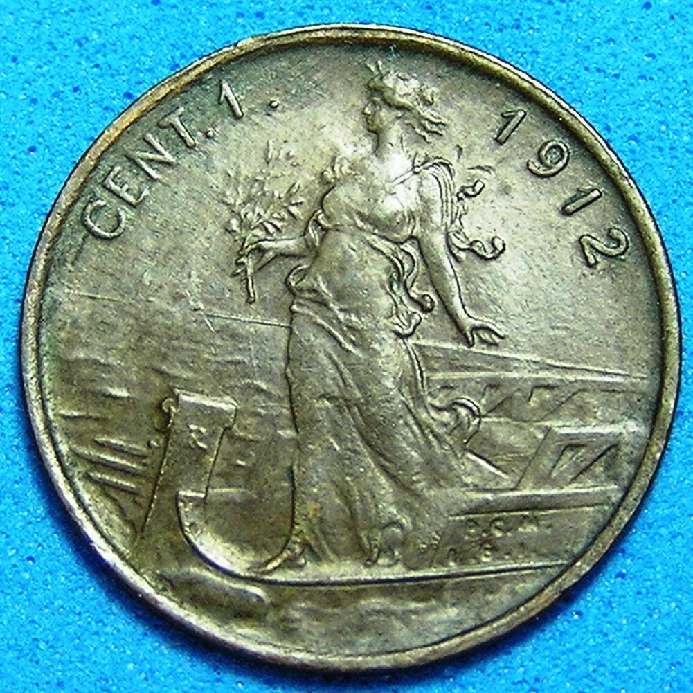 Italy 1 Centesimo Coin 1912-R, Free Shipping for Additional Purchases ...