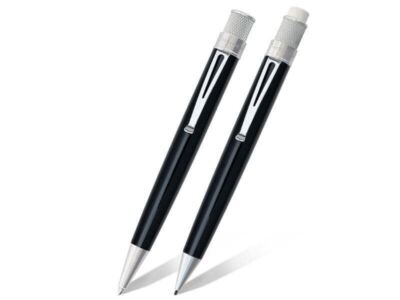 Retro 51 Tornado Black Lacquer Roller Ball/Pencil Set Paradise Pen ...