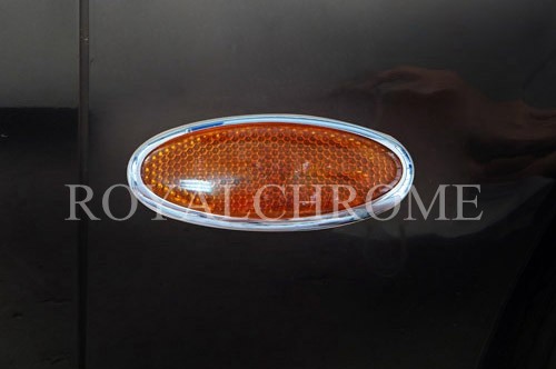 US STOCK Pair CHROME Side Indicator Bezels for Jaguar S-Type Daimler ...