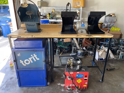 TORIT POLISHING SET MOTOR LAP STEAM MASTER CLEANER USED WORKING ...