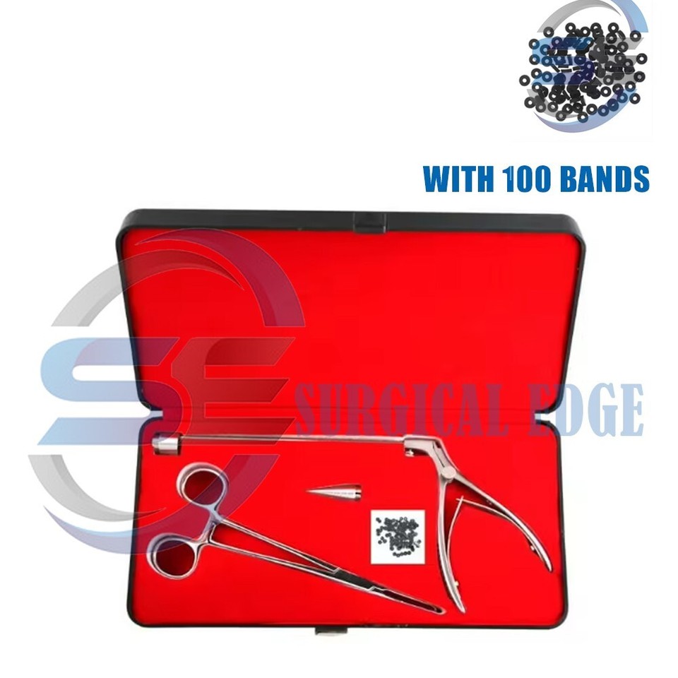 Hemorrhoid Suction Ligator kit With 100 bands High Quality Surgical ...