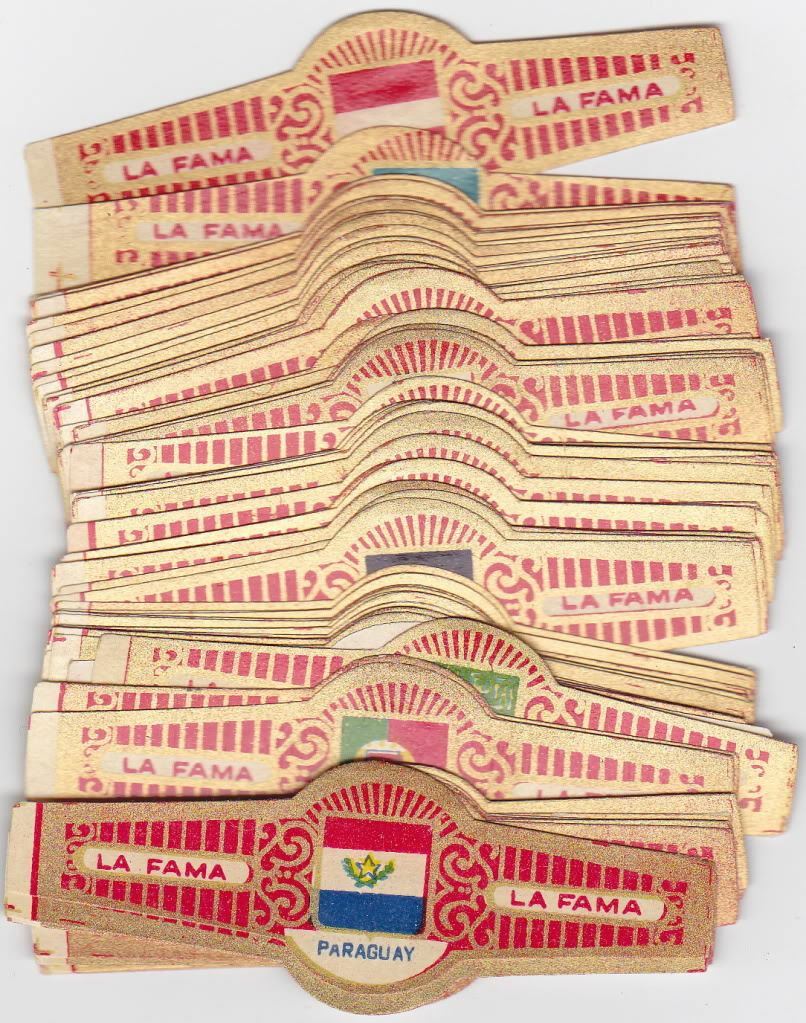 78 cigar bands La Fama A Banderas Vlaggen iss in 1952 | eBay