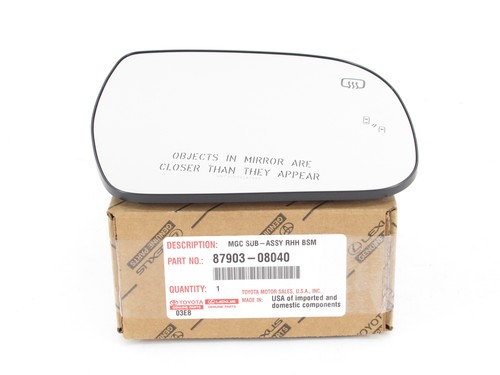 Genuine OEM Toyota 87903-08040 Passenger Side Mirror Glass 2013-2017 ...