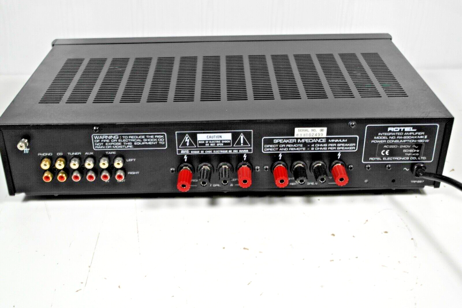 Rotel+RA-930AX+Stereo+Integrated+Amplifier for sale online | eBay