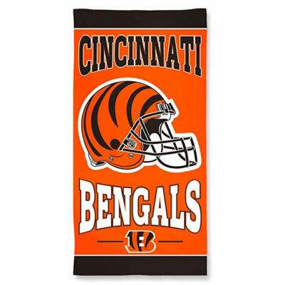 NFL Cincinnati Bengals Wincraft Fiber Reactive 30 X 60 Beach Pool Dorm ...