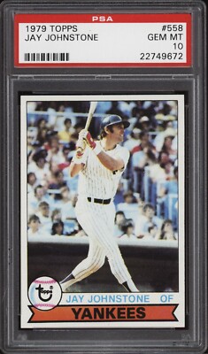 1979 Topps #558 Jay Johnstone - Yankees - PSA 10 - 22749672 - Baseball ...