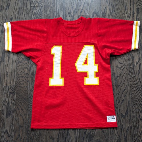 Vintage Kansas City Chiefs Jersey #14 Todd Blackledge Red Sand Knit M ...