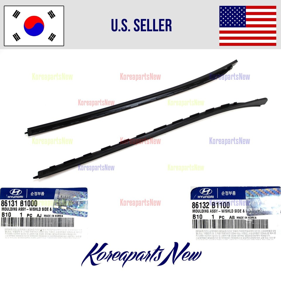 Molding WINDSHIELD Pillar Trim RIGHT + LEFT Hyundai GENESIS SEDAN 2015 ...