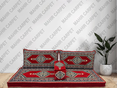 ARABIC MAJLIS JALSA TURKISH SOFA, OTTOMAN FLOOR CUSHION SEATING FULL ...