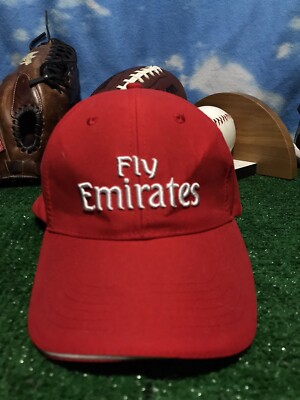 Fly emirates Hat Red Soccer adjustable Strapback cap H11 | eBay
